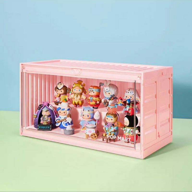 Popmart Luminous Container Figure Display Box PINK color | Shopee Thailand