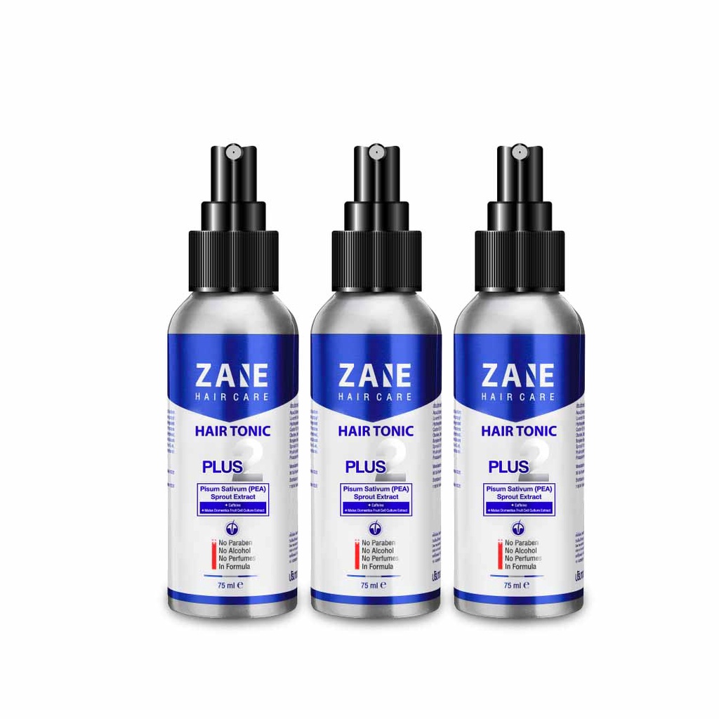 Zane Hair Care Tonic Plus 2 เซนพลัสทู ปลูกผม (75ml.) 3 กล่อง ...