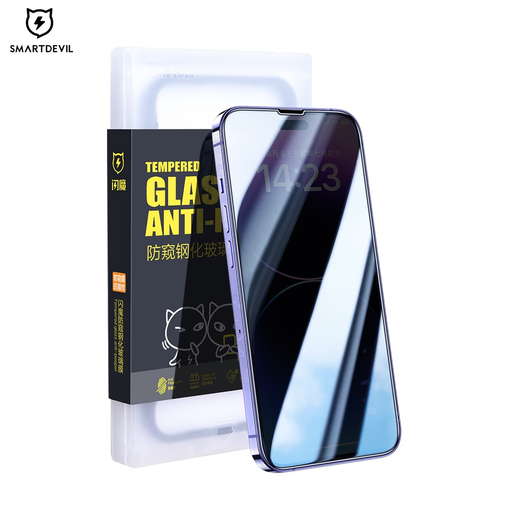 SmartDevil 2 ชิ้น ฟิล์มกระจกนิรภัยกันรอยหน้าจอ 2.5D สําหรับ iPhone 6s 7 8 Plus XR Xs max 11 Pro ...