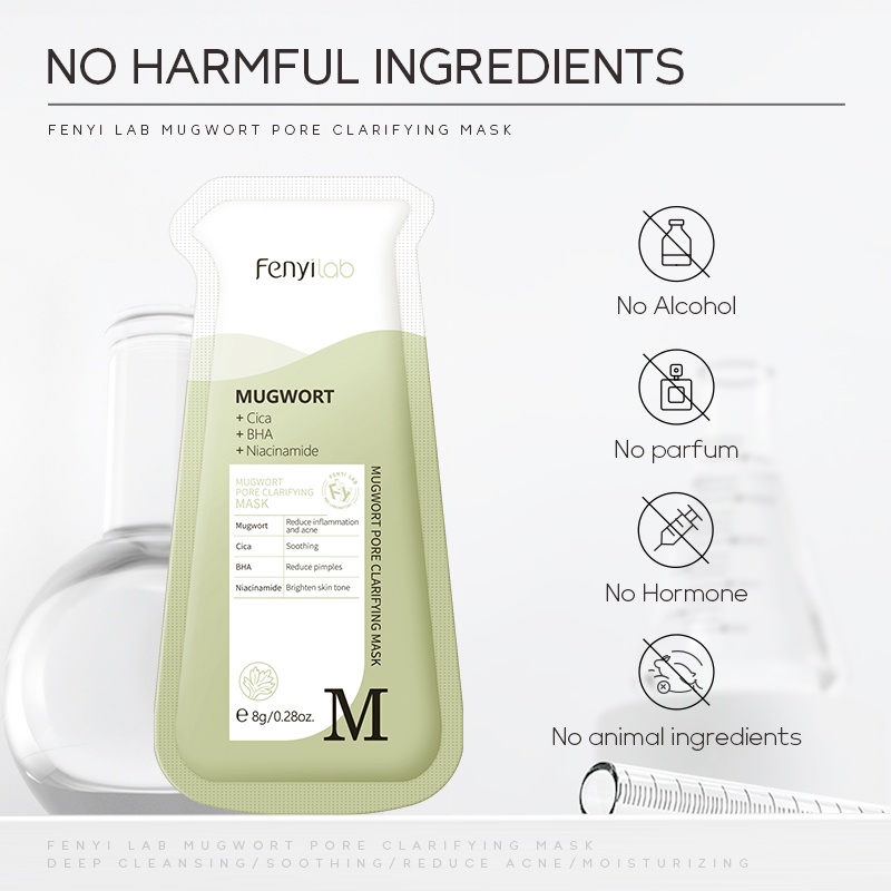 Fenyi มาส์กหน้าห้องปฏิบัติการ 8 กรัม ลดการอักเสบ ลดสิว ผ่อนคลายผิว ...