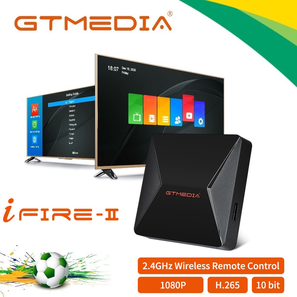 Gtmedia Ifire 2 Tv Box M3u 1080p Hd H.265 10 Bit Bulti In Wifi Ethernet ...