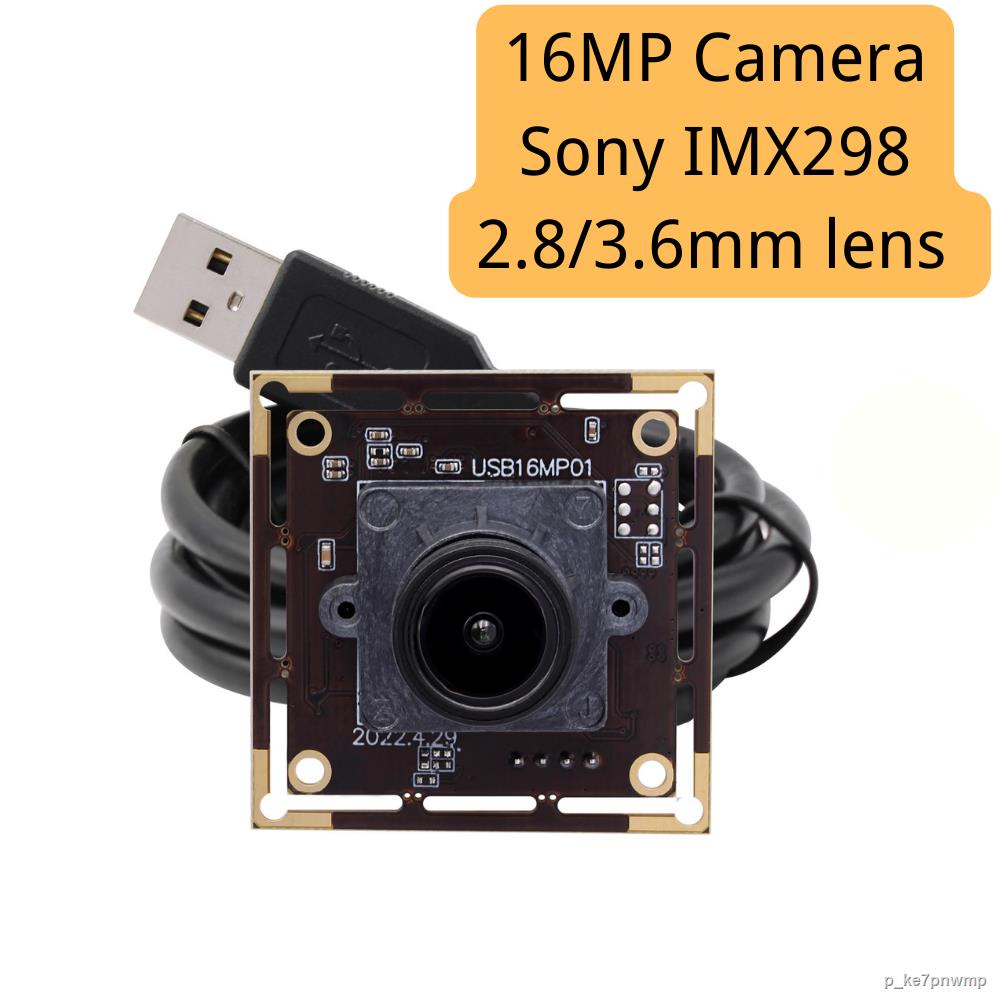 ELP 4K 16mp Camera Module IMX298 High Resolution 4656X3496 Text Image Recognition Microscope Hd ...