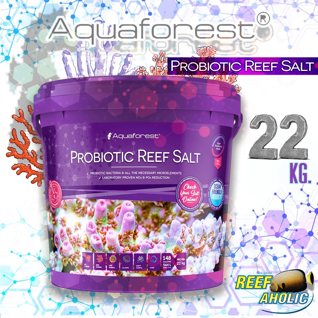 Aquaforest Probiotic Reef Salt 22 Kg. สูตรเฉพาะของ AF เกลือมีแบค ช่วยลด ...