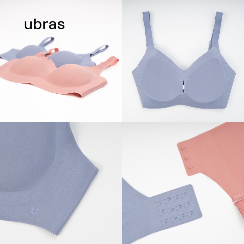 ubras - soft support (คัพC-D) บราไร้โครง ไร้ขอบ ดันทรงสวย ช่วยเก็บเนื้อส่วนเกิน สายปรับไขว้ได้ ...