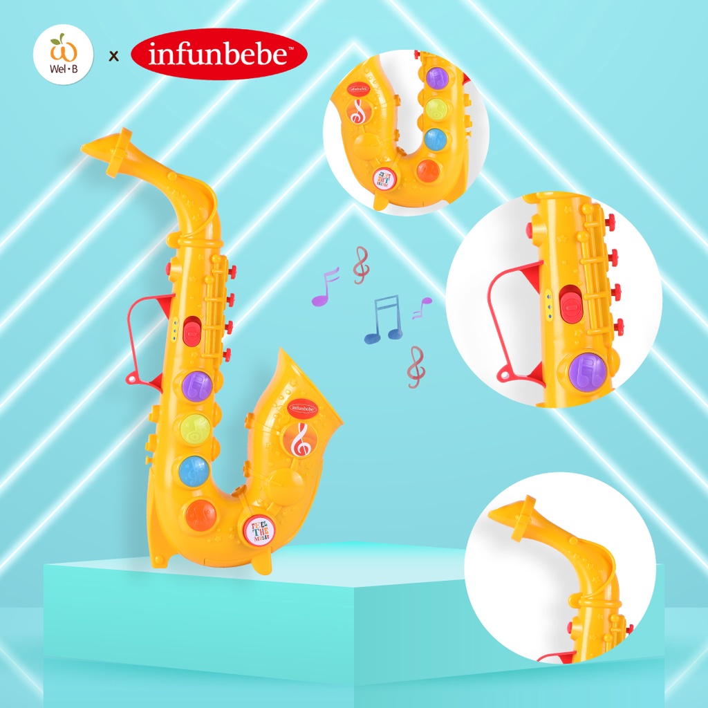 Wel-B x Infunbebe 1st Saxophone (แซ็กโซโฟนของเล่นเด็ก) - ของเล่น ของ ...