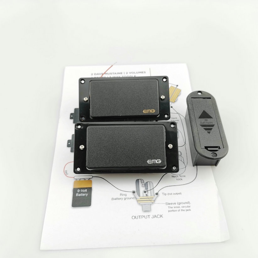 Electric Guitar Pickups Active pickup Humbucker Active 9V battery power ...
