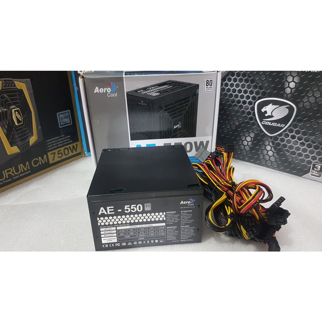 PSU Aerocool AE-550 550W 80+White มือ2 / power supply / พาวเวอร์ซัพพลาย ...
