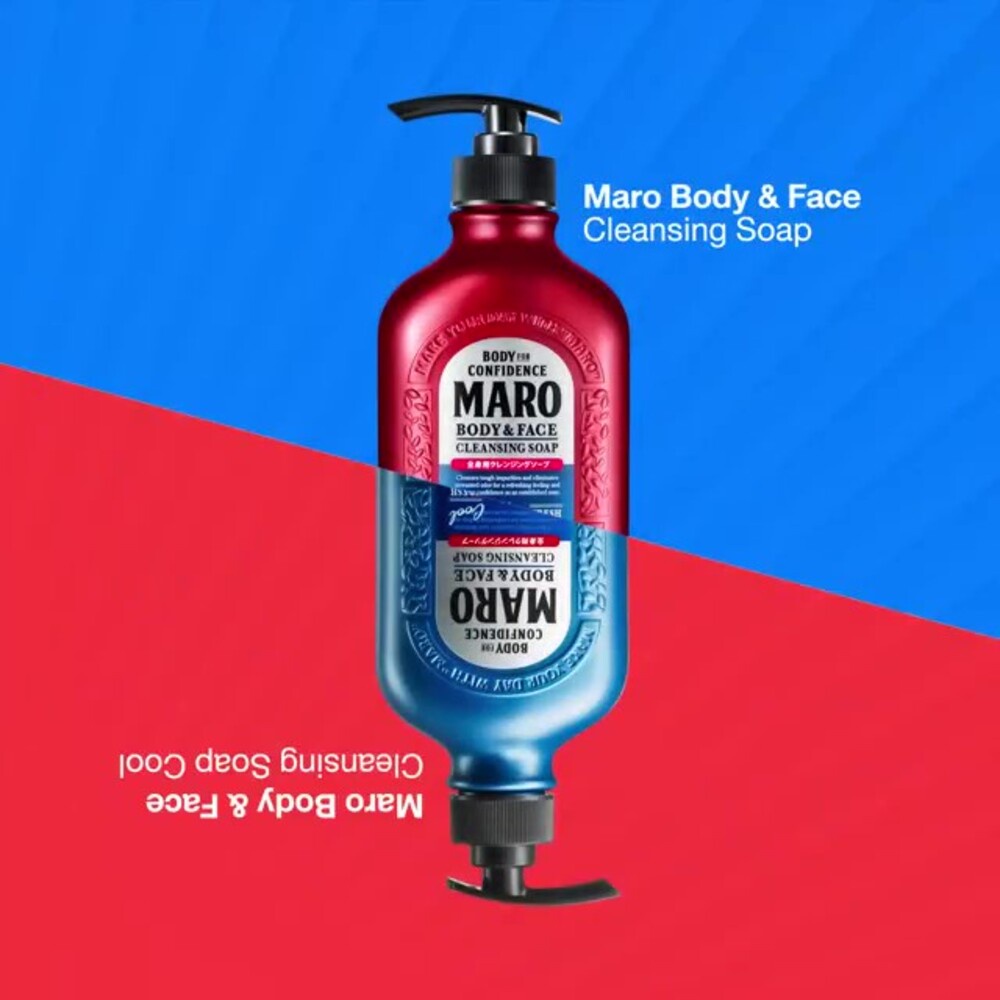 Maro Body face Cleansing Soap 450ml. สบู่ 2in1 ชำระผิวกายและล้างหน้า กลิ่น Herb Citrus ขจัดความ ...