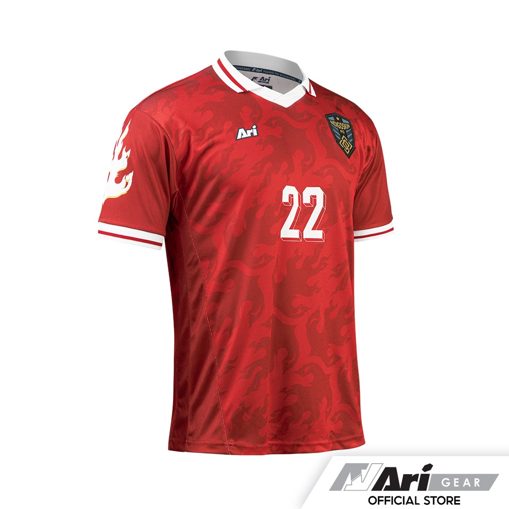 ARI X INDIGOSKIN JERSEY - REDWHITEWHITE เสื้ออาริ อินดิโก้สกิน สีแดง ...