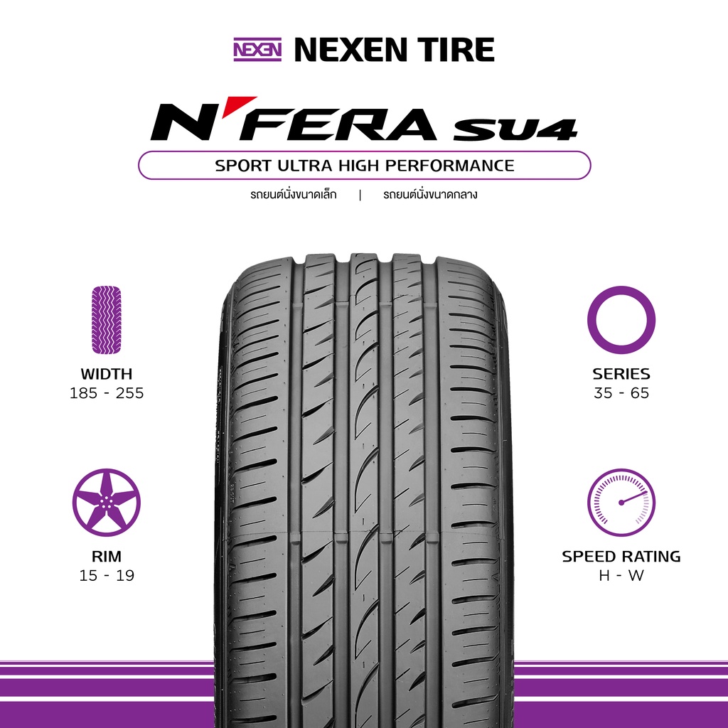 ติดตั้งฟรี 21555R17 NEXEN ยางรถยนต์ รุ่น NFERA SU4 (ยางขอบ 17) (สอบถามสต็อกก่อนสั่งซื้อ) - nexen ...