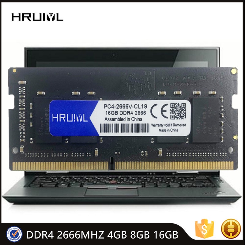 HRUIYL Laptop Memory RAM DDR4 4GB 8GB 16GB 2666MHZ 1.2V DRAM 260 Pin ...