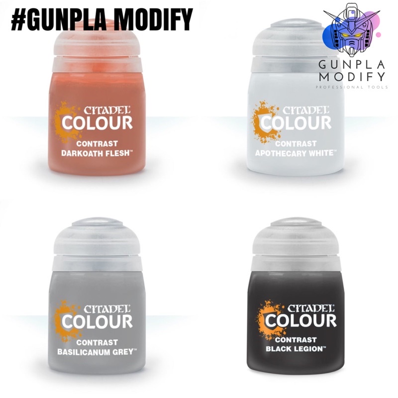 CITADEL COLOR (CONTRAST) Darkoath Flesh, Apothecary White, Basilicanum ...