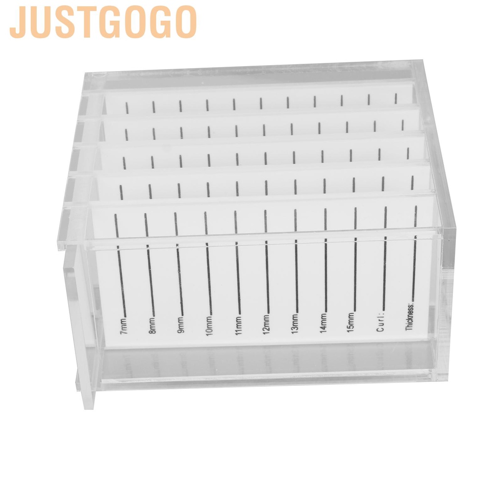 Justgogo 5 Layers Acrylic Eyelash Storage Box Clear Single Implant ...