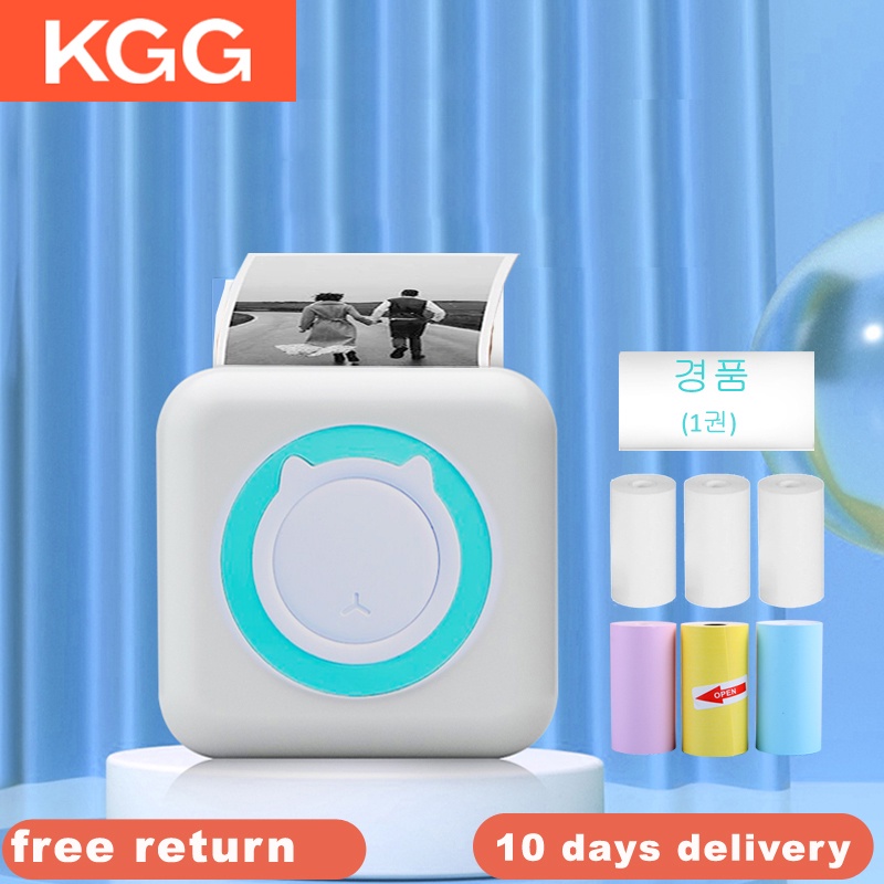 Mini Portable Thermal Printer Paper Photo Pocket Thermal Printer ...