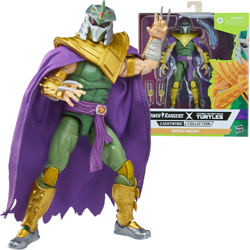 Hasbro Power Ranger X Ninja Turtle flash version deformation shredder ...