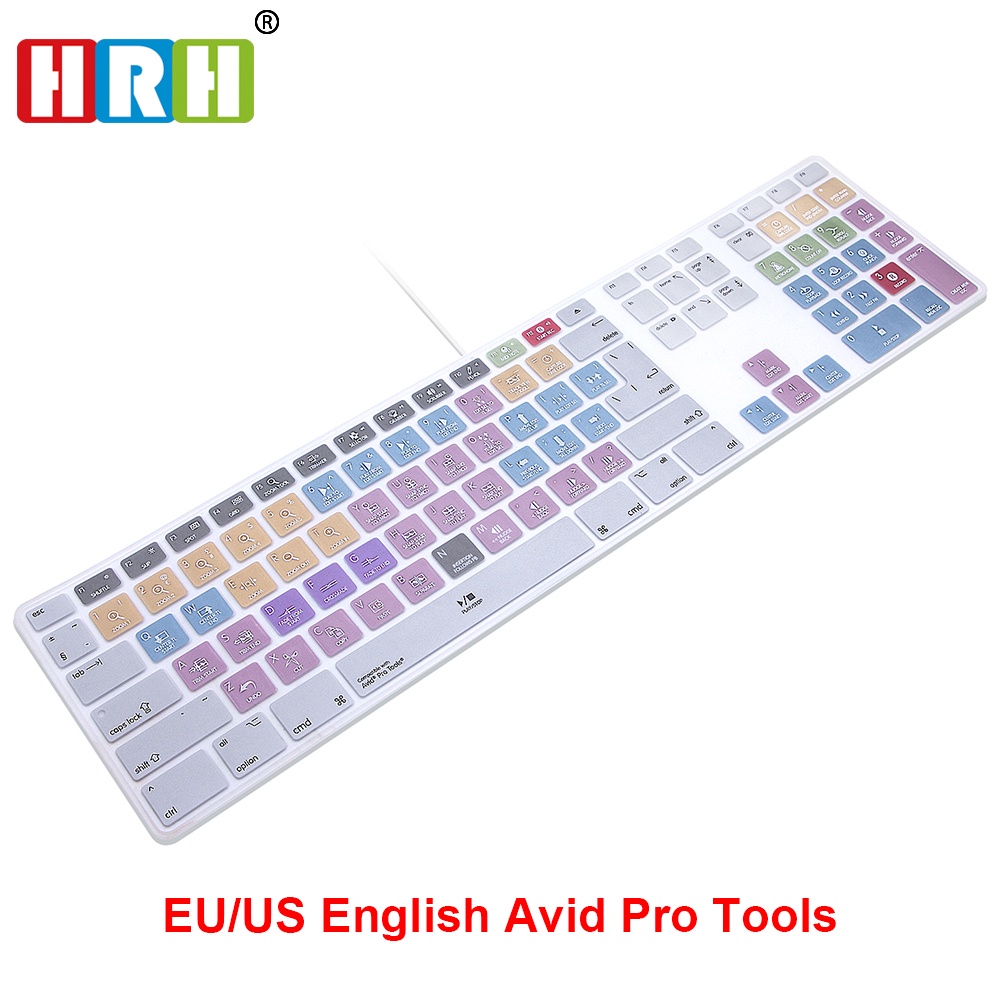 Hrh Avid Pro Tools Hotkey Shortcut Keyboard Cover Skin For Apple ...