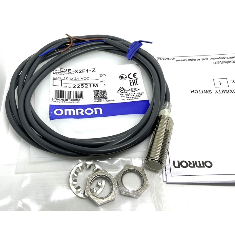 E2E-X2F1-Z Omron sensor เซ็นเซอร์จับโลหะ เกลียว 12มิล 12-24V PNP NO - gunjanamogtong - ThaiPick