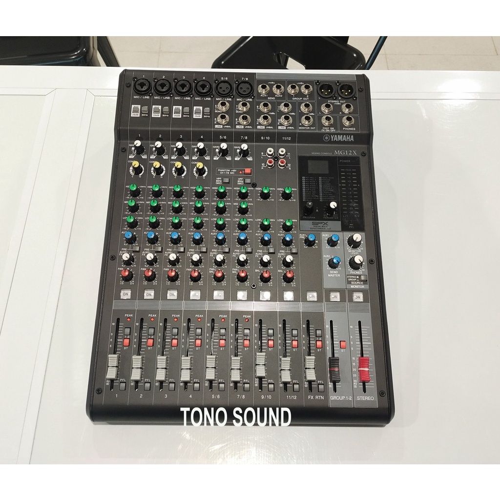 (สินค้าตรงปก 100%)YAMAHA MG12X CV | มิกเซอร์แบบอนาล็อค 12 Channel ...