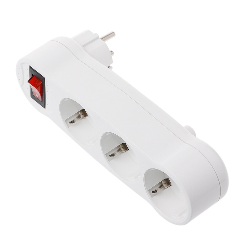 16a European Type Conversion Plug 1 To 3 Way Eu Standard Power Adapter ...