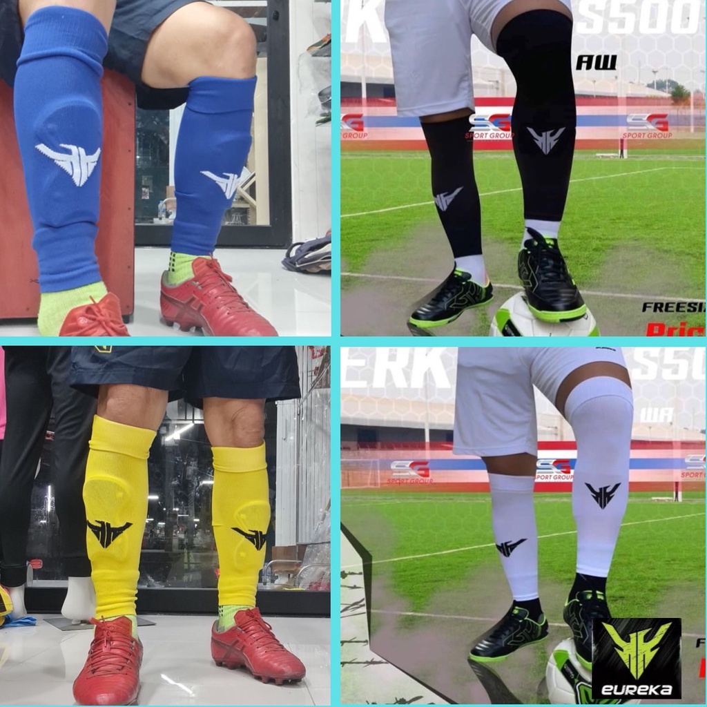 ถุงเท้าฟุตบอล ตัดข้อ EUREKA Sleeve SockS มี 5 สี ดำ,ขาว เหลือง น้ำเงิน ...