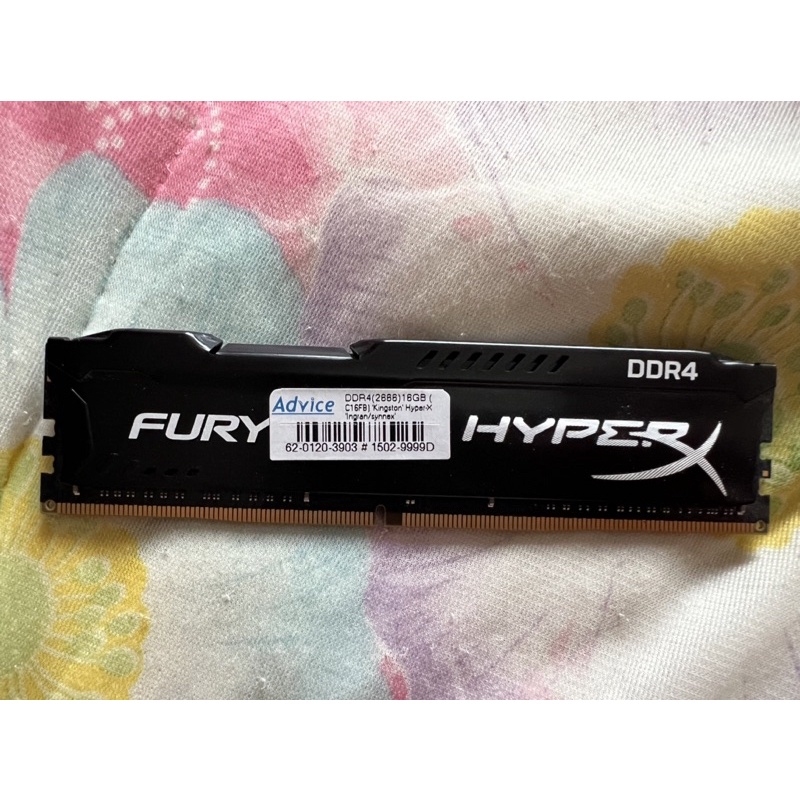 มือสองสภาพมือ1 16gb Ddr4 2400 Ram Pc แรมพีซี Kingston Hyperx Fury