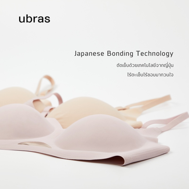 ubras - breathing บราหายใจได้ ไร้โครง ระบายอากาศดี ไม่อับชื้น นุ่มสบายผิว Free Size Bra - ubras ...