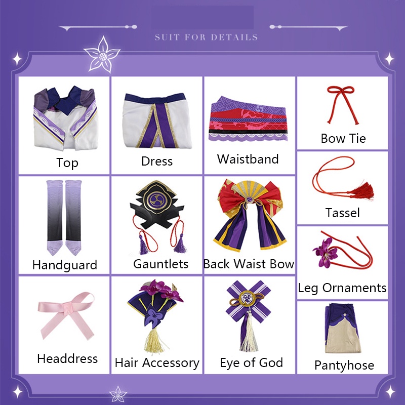 Cosplay Game Genshin Impact Raiden Shogun Cosplay Costume Baal Outfits ...