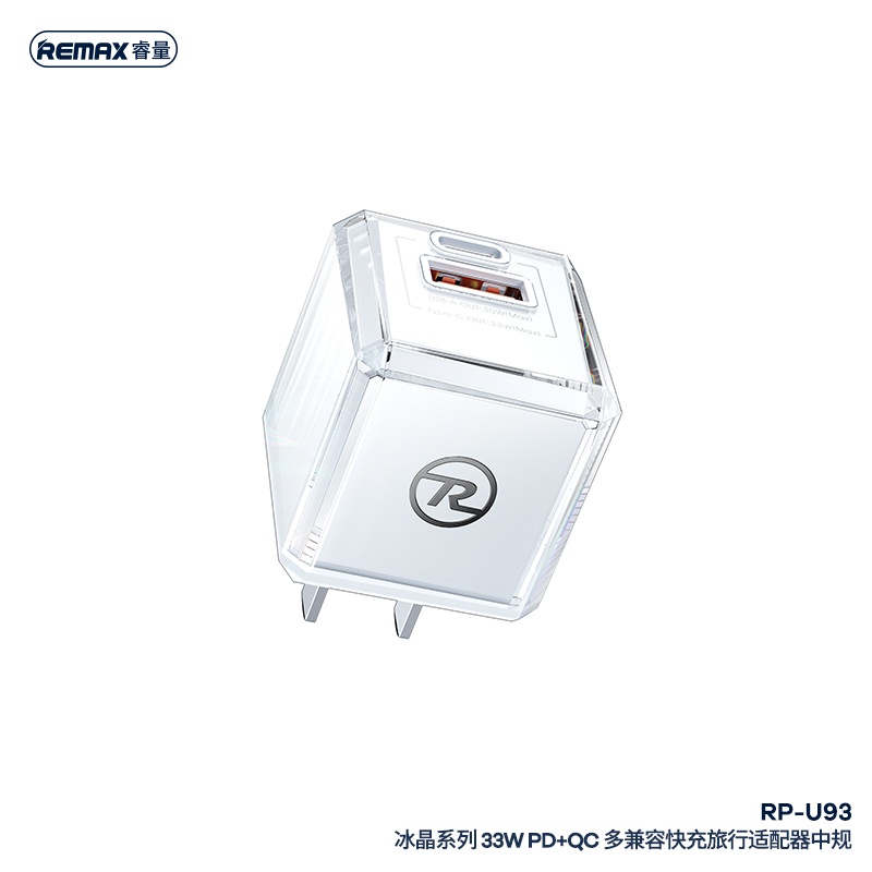 Remax RP-U93 ซีรีส์คริสตัลน้ําแข็ง 33WPD QC อะแดปเตอร์ชาร์จเร็วหลายรุ่น ...