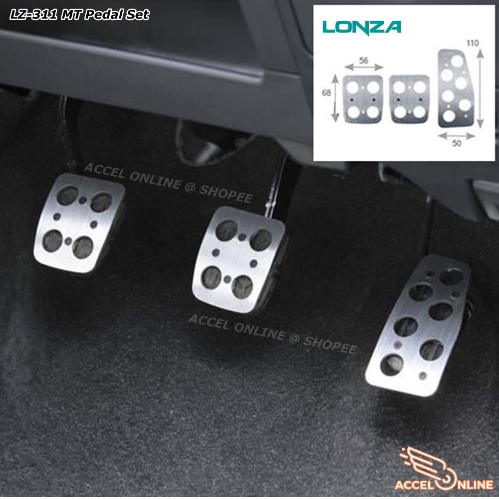 Napolex Lonza แป้นเหยียบกันลื่น LZ-311 MT-Set ของแท้ Made in Japan ...