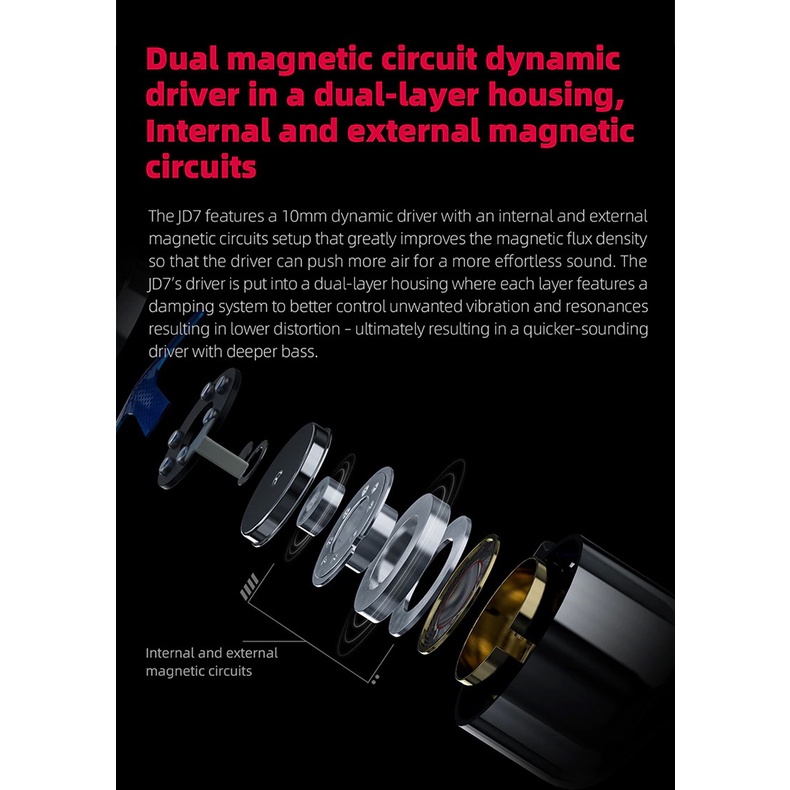 FiiO JD7 หูฟัง IEMs ไดรเวอร์ Dynamic รองรับ Hi-Res ประกันศูนย์ไทย - holysai_official - ThaiPick