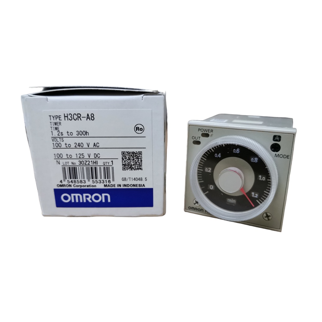 OMRON INDUSTRIAL AUTOMATION H3CR-A8-AC100-240/DC100-125, 52% OFF