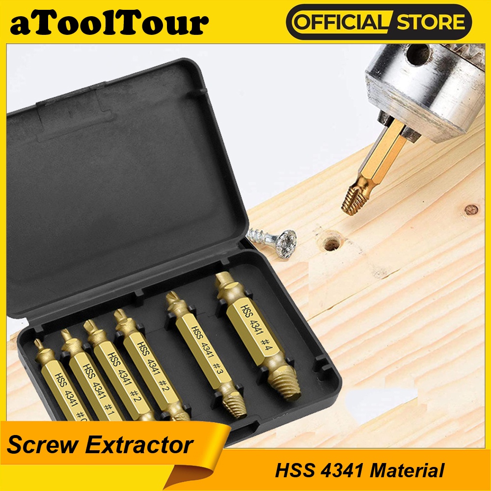 ชุดเครื่องมือถอดสกรูหัก และถอดสกรูออกง่าย และรวดเร็ว HSS 4341 DIY - Shopee Choice Global - ThaiPick