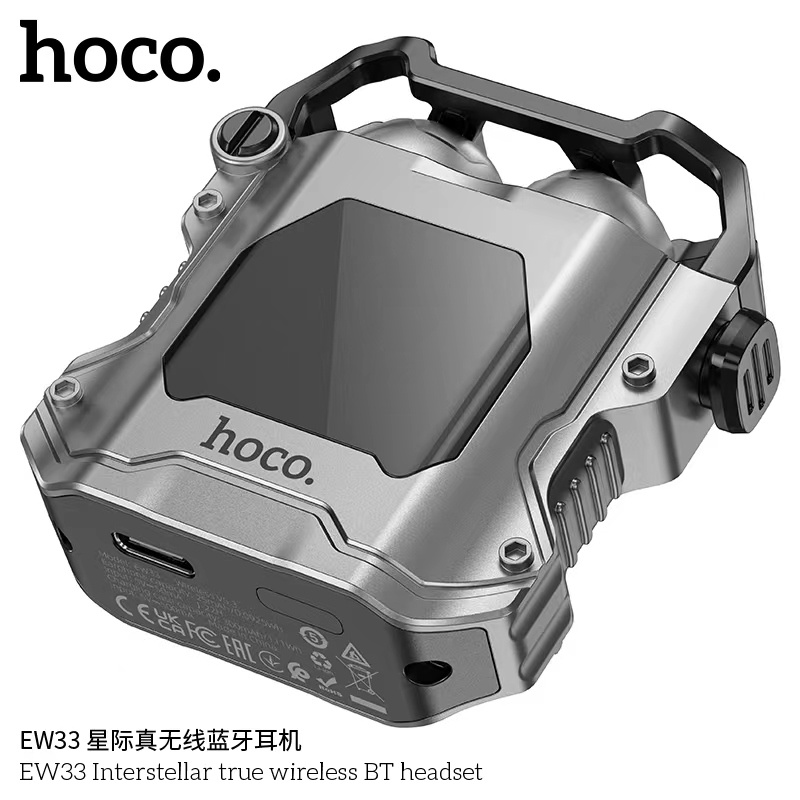 New Hoco EW33 หูฟังไร้สาย หูฟังบูลทูธ ใช้งานได้ยาว 3.5ชม. มีไฟLED ...