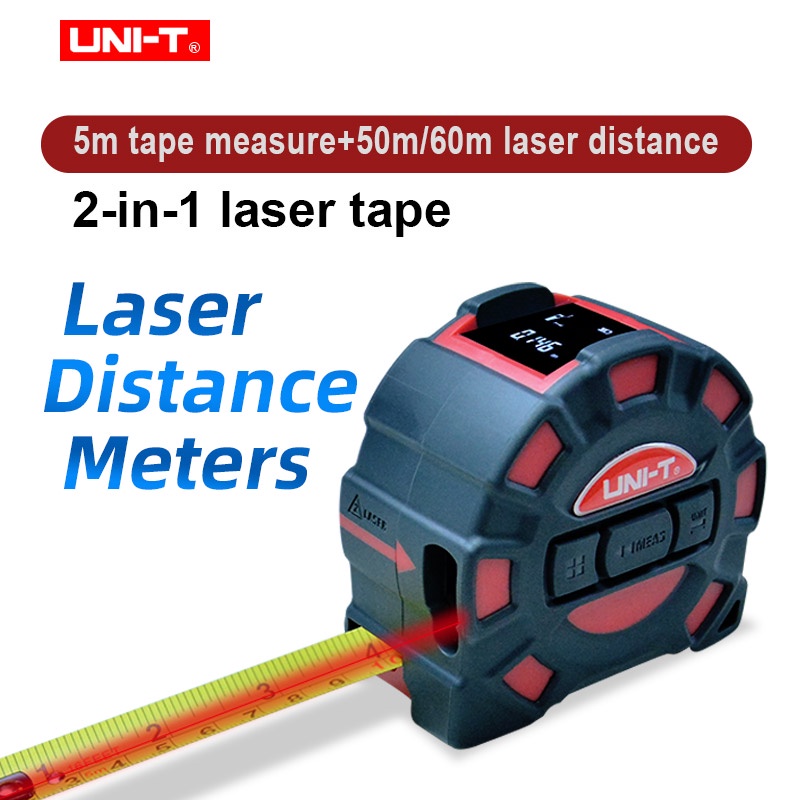 Uni-t Laser Measuring Tape Measure Digital Distance Meter Rangefinder ...