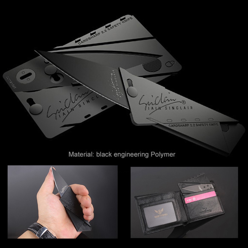 Knife Credit Card Sharp มีดนามบัตร มีดสั้น มีดปา มีดเดินป่า Knives มีด ...