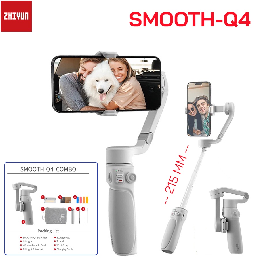 ไม้กันสั่น Zhiyun Smooth Q4 Smartphone Gimbal Stabilizer กันสั่นยืดได้สำหรับสมาร์ทโฟน - it ...
