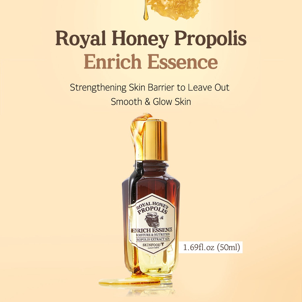 SKINFOOD Royal Honey Propolis Essence Serum 50ml Moisturizing ...
