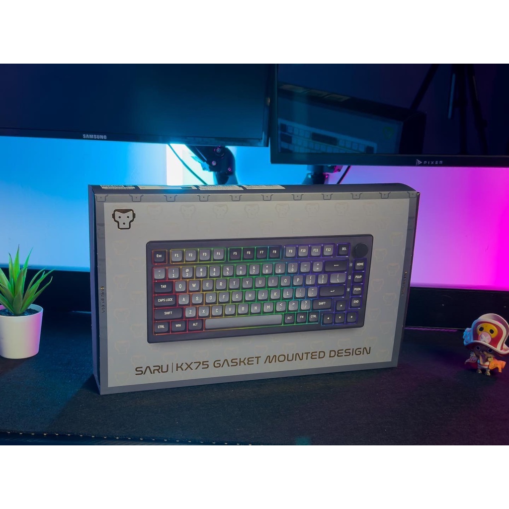 ของพร้อมส่งคีย์บอร์ด EGA Saru KX-75 Wireless Mechanical Keyboard (EN ...