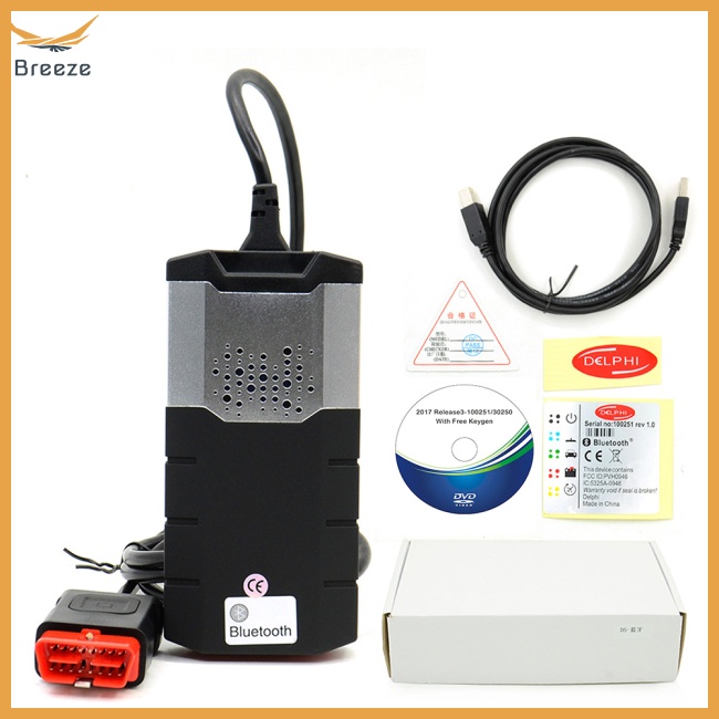 Breeze บอร์ดวินิจฉัยรถยนต์ บลูทูธ V9.0 Ds Vd150e Obd New Vci Cdp Tcs ...