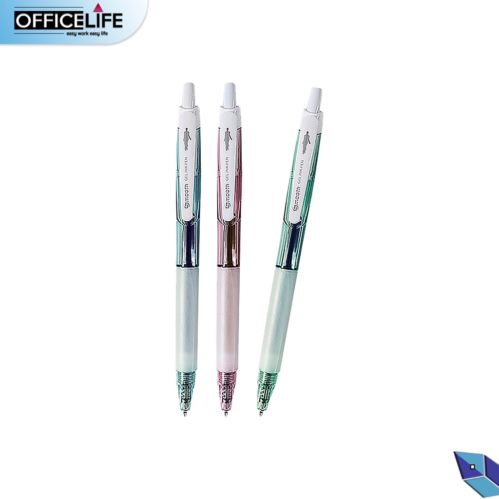 HORSE ตราม้า ปากกาเจล 0.5mm Gel ink pan รุ่น HG-215 [ คละสี จำนวน 1 ...