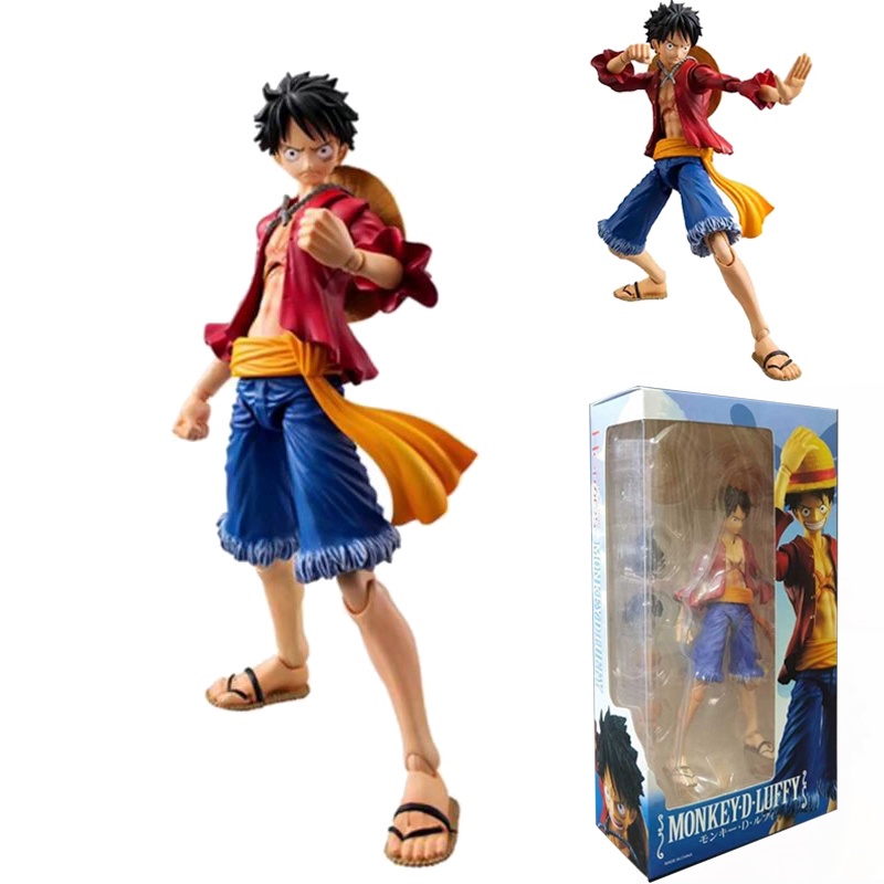 17CM One Piece Anime Monkey D Luffy Joints Moveable PVC Action Figure ...