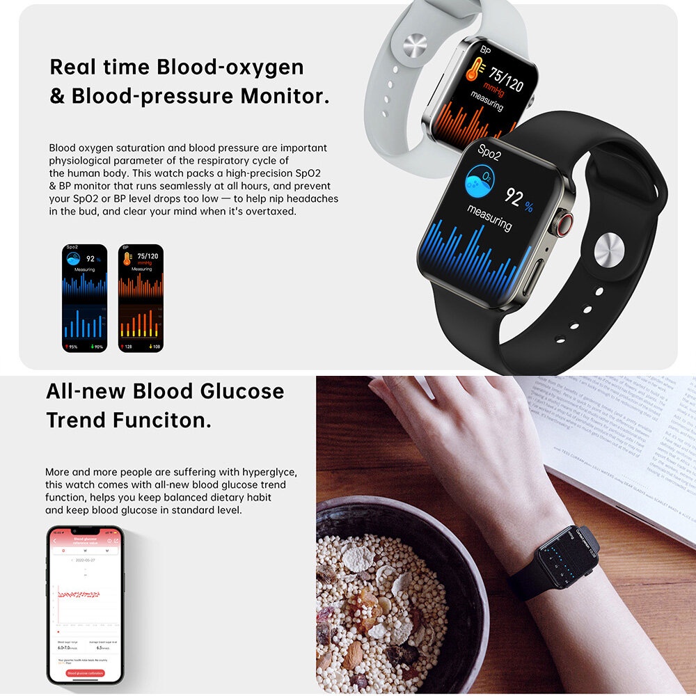 IWO N76 Pro Max 2022ใหม่ Smart Watch 7 Series 7ไร้สายชาร์จบลูทูธโทร NFC ...