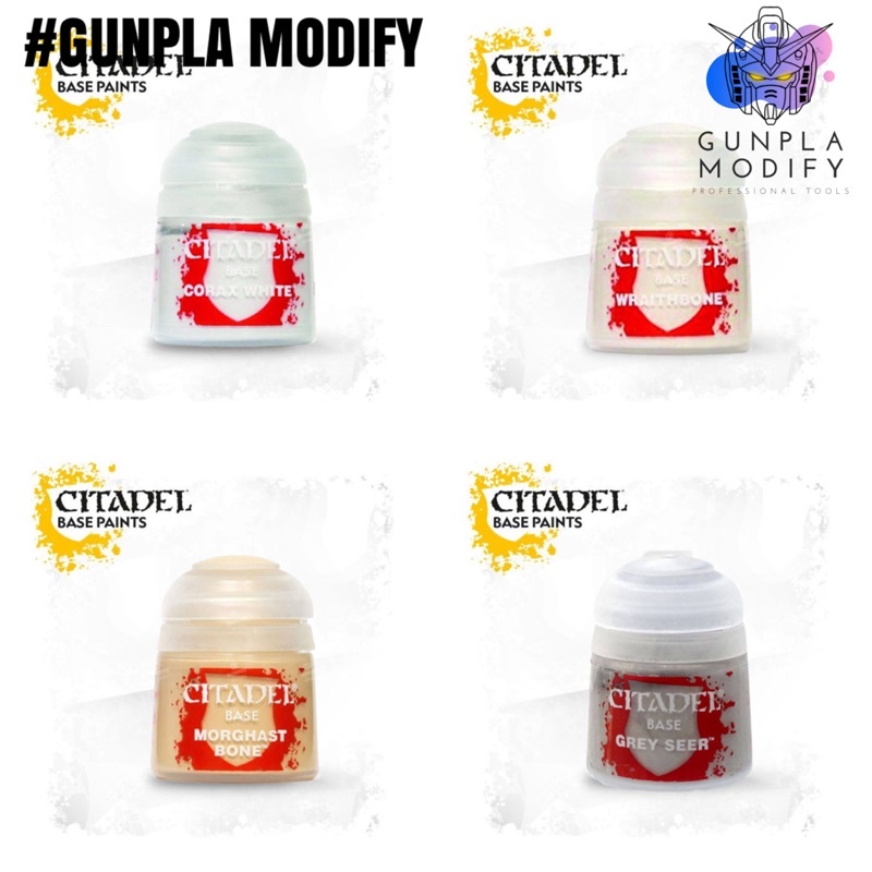 CITADEL COLOR (BASE) Corax White, Wraithbone, Morghast Bone, Grey Seer ...