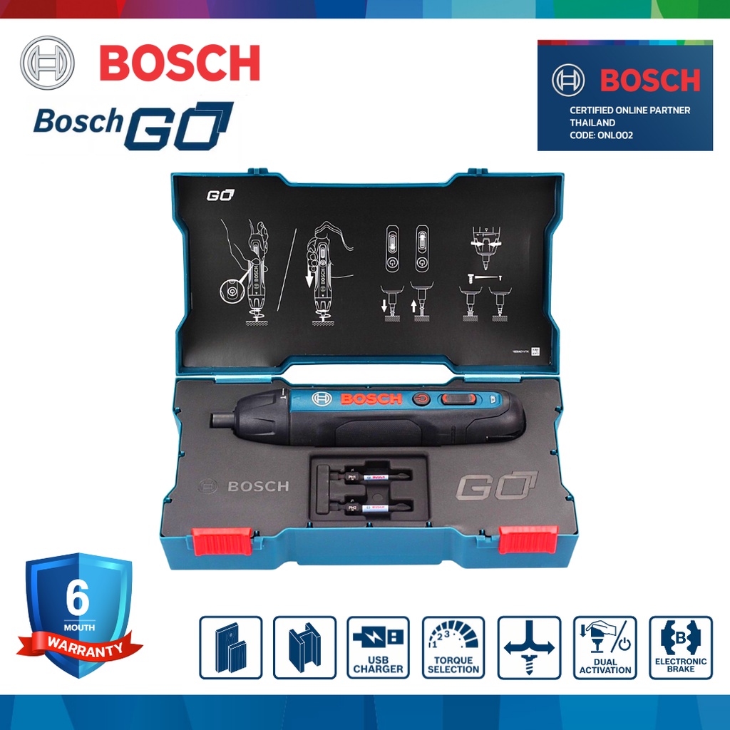 BOSCH GO 2 (SOLO) สว่านไขควงไร้สาย 3.6V รุ่น GO 2 (SOLO) - bosch ...
