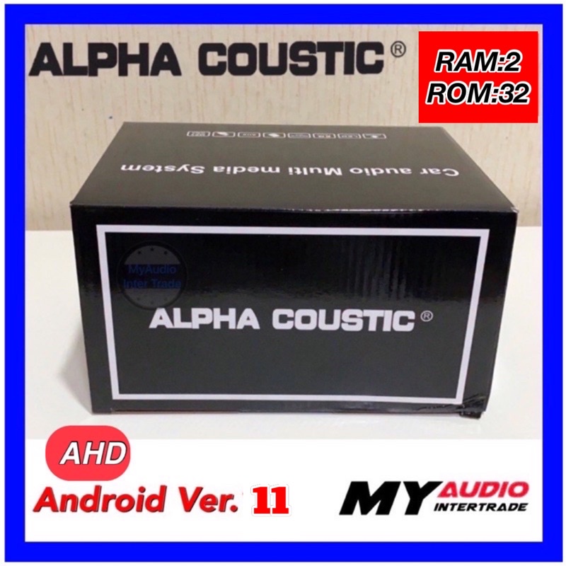 ALPHA COUSTIC รุ่นใหม่ จอแอนดรอยด์ 7 Ver. 11 แท้ (ไม่เล่นแผ่น) CPU 4 ...