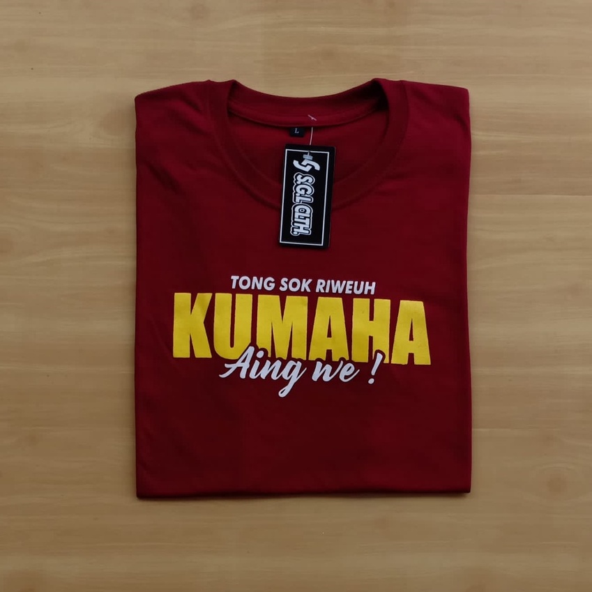 เสื้อยืด พิมพ์ลาย Kumaha AING WE tong sok riweuh ระบายอากาศ ...