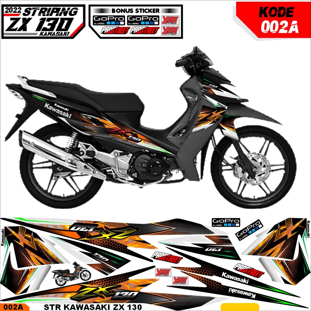 สติกเกอร์ลาย สําหรับ kawasaki Zx 130 Zx 130 รหัส 002 | Shopee Thailand
