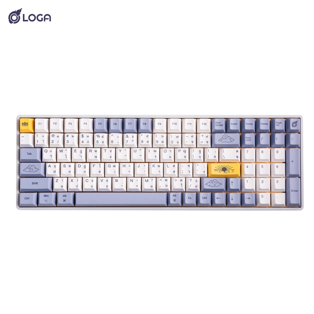 LOGA Ravana PRO : HEAVEN edition tri-mode Mechanical keyboard (USB-C ...