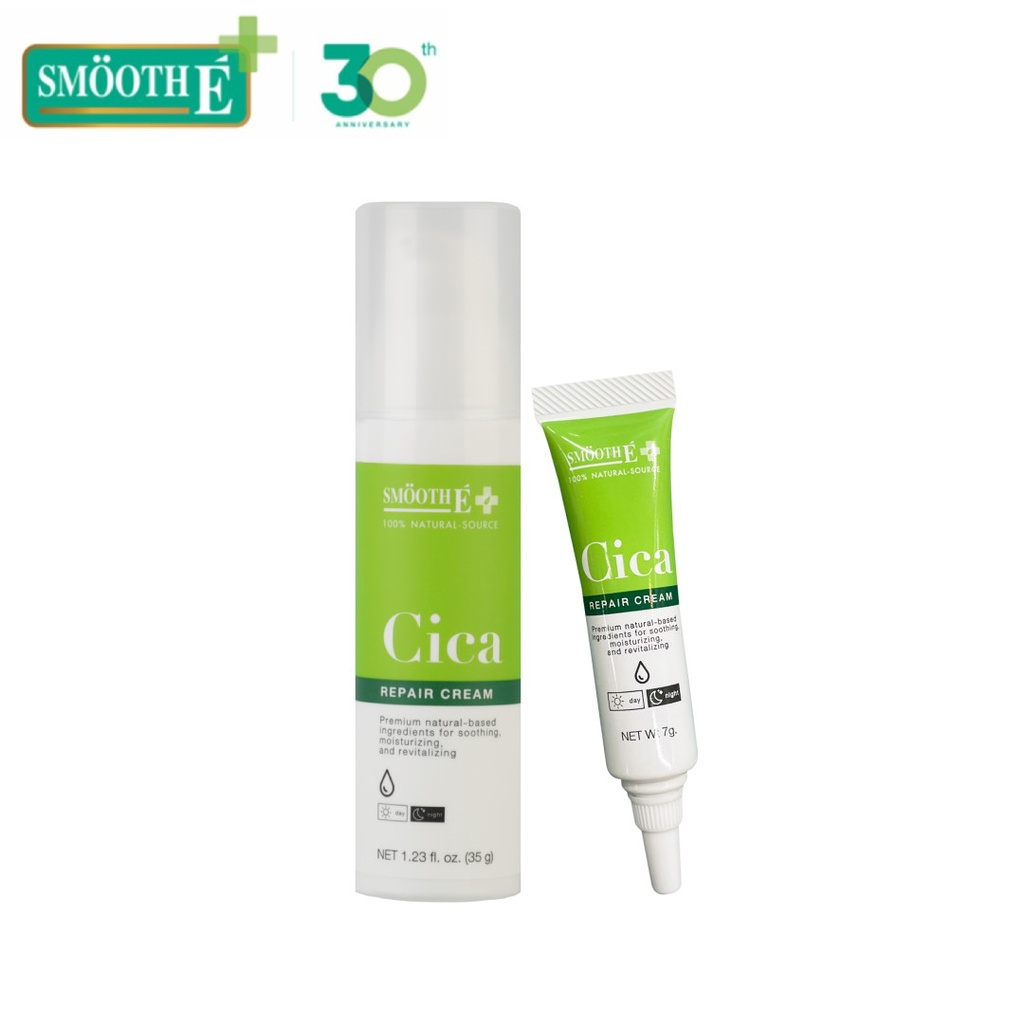 Smooth E Double Cica Repair Cream Set เซ็ตพิเศษ 30 ปี สมูทอี ครีมเซรั่ม ...
