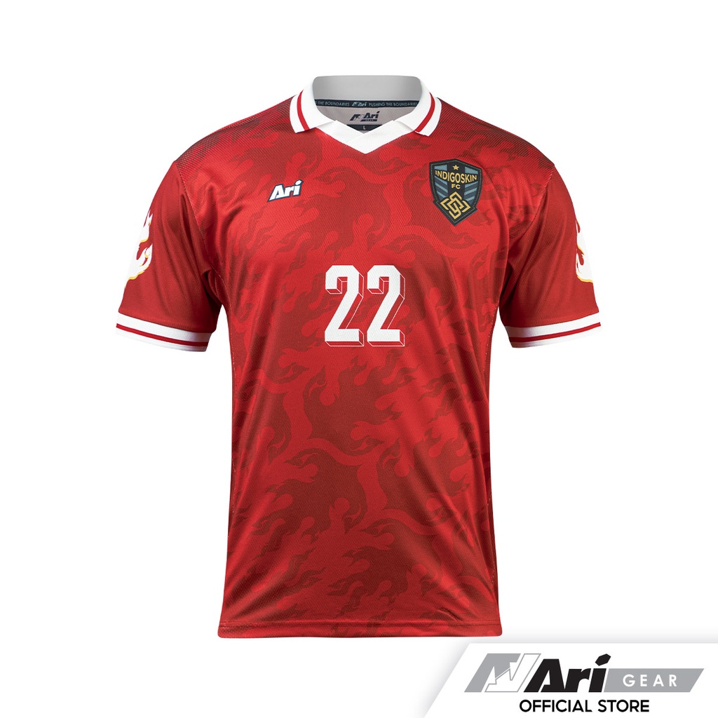 ARI X INDIGOSKIN JERSEY - REDWHITEWHITE เสื้ออาริ อินดิโก้สกิน สีแดง ...